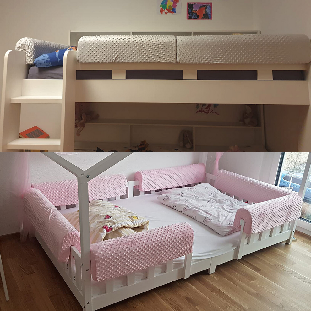 Wonder Space | Rail Bed Bumper | for Toddler | Kid's Room
